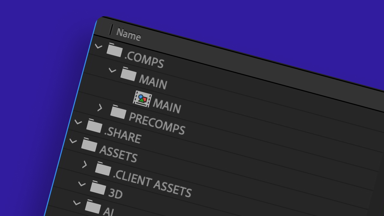 Set a Default Folder Structure for New Projects - After Effects Tip
